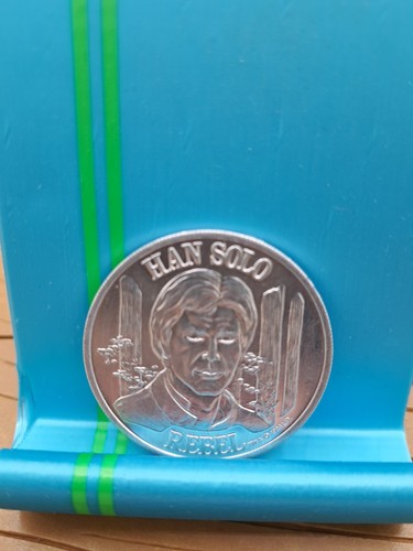 Vintage Kenner 1984 Star Wars Power of the Force Han Solo Rebel Coin | eBay