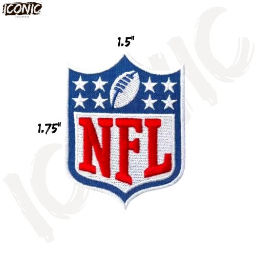 NFL LOGO SHIELD IRON ON EMBROIDERED PATCH FOOTBALL 1.75"x1.5" | eBay