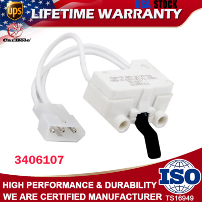 New 3406107 Dryer Door Switch Replacement Exact Fits for Whirlpool ...
