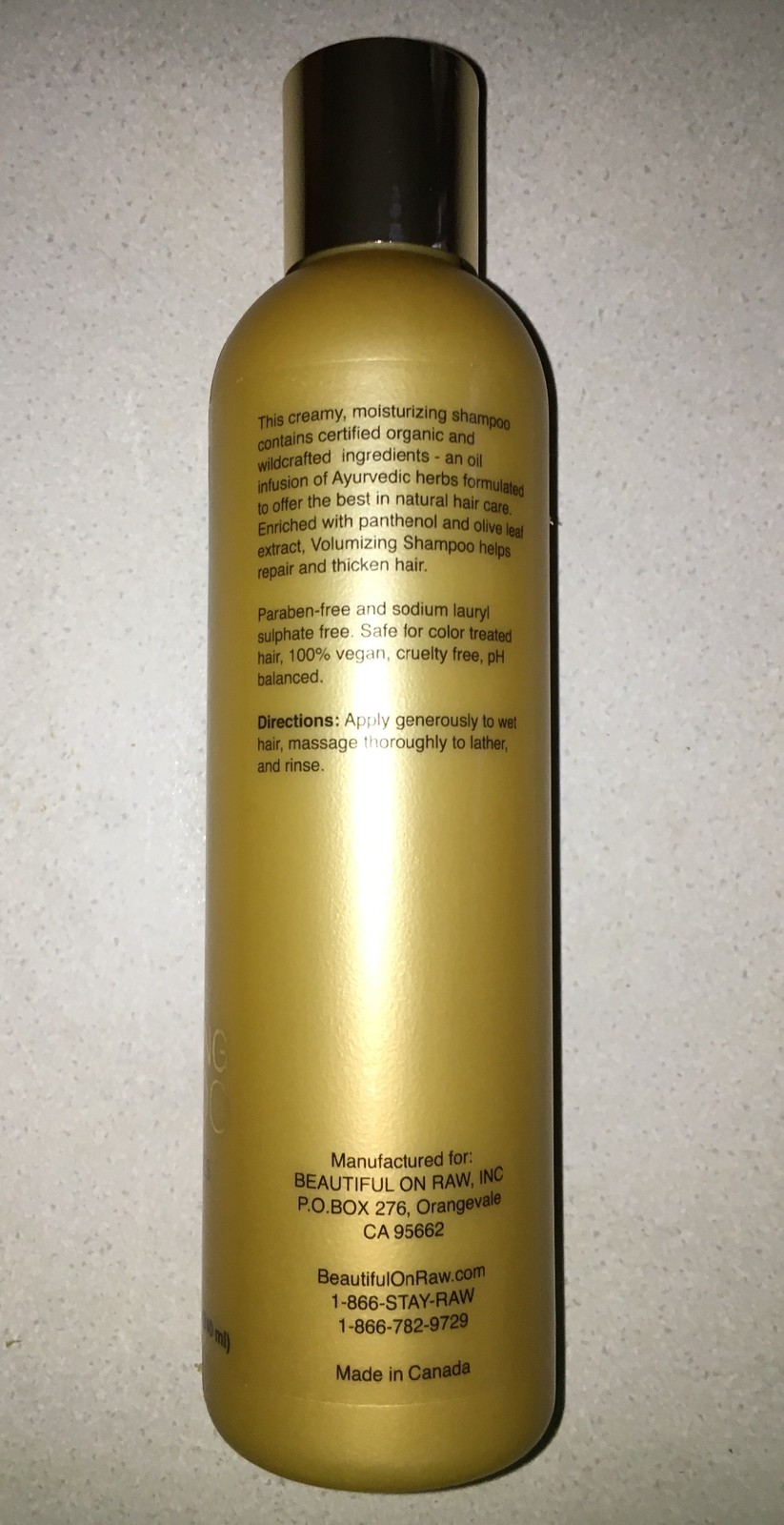 Tonya Zavasta Raw Vegan Amazing Volumizing Shampoo & Conditioner From ...