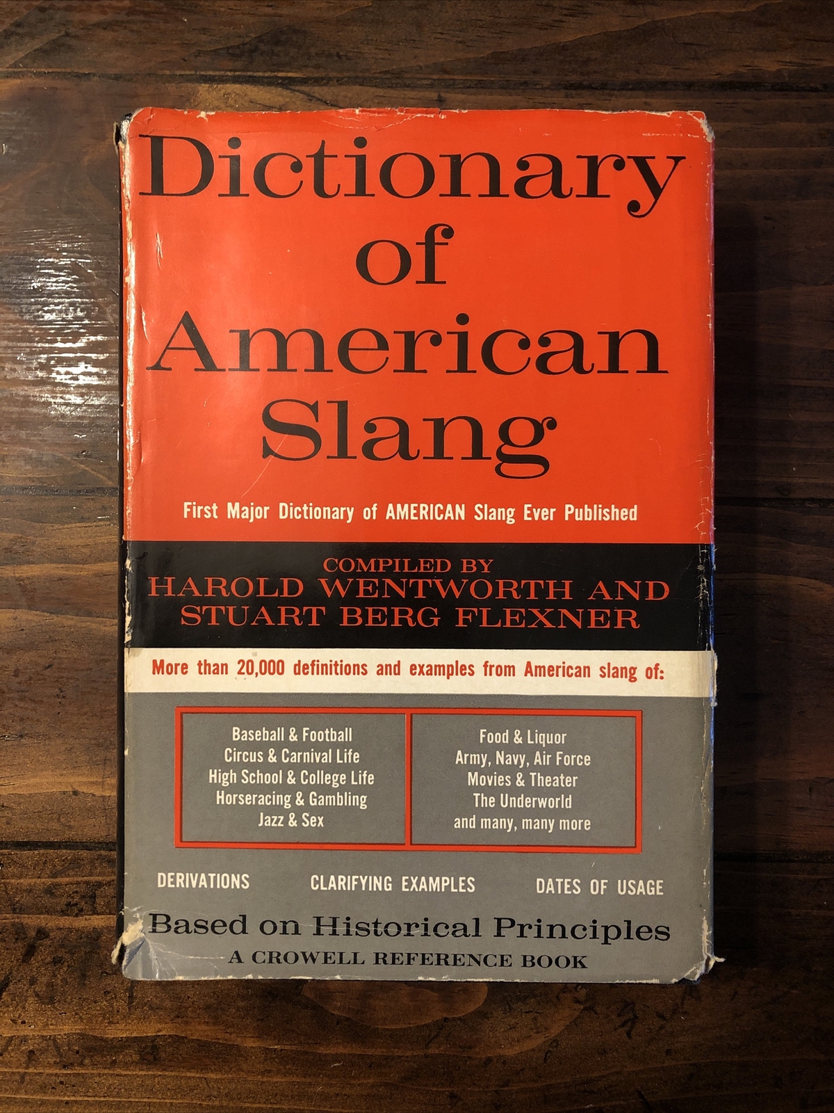Dictionary Of American Slang Harold Wentworth Flexner HC DJ 1960 VTG ...