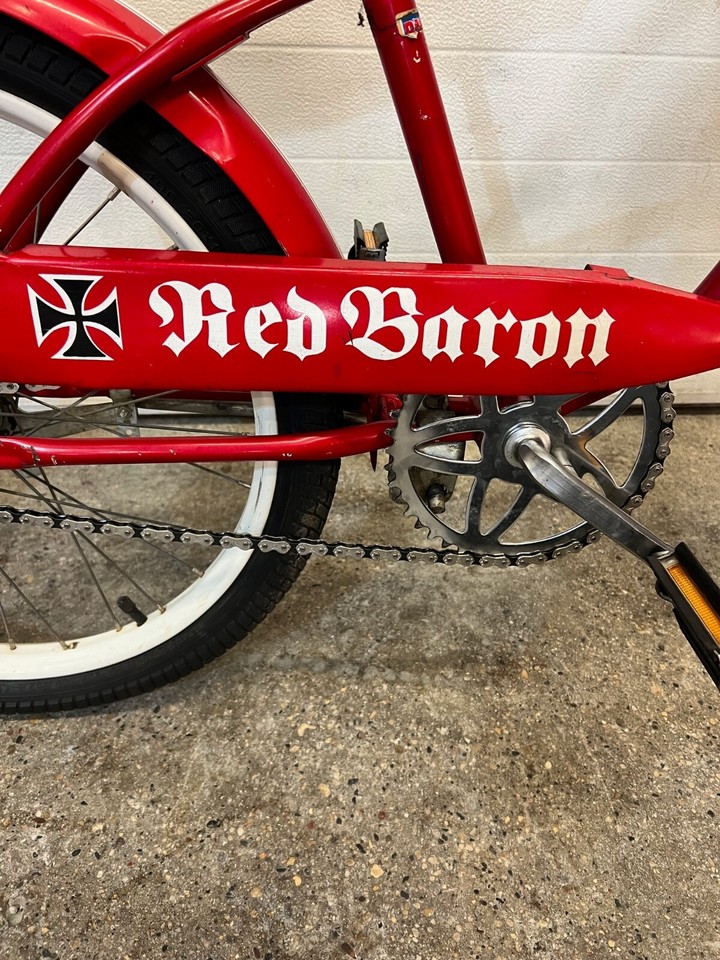 1970s Huffy Red Baron Banana Seat Kids Muscle Bicycle Dragster | eBay