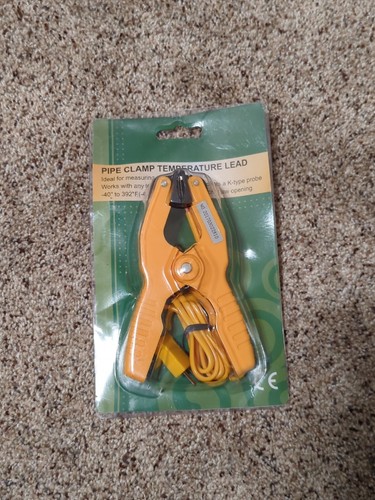 HT-05 K Type Thermocouple Sensor Temperature Lead Pipe Clamp 1~3/8 -40 ...