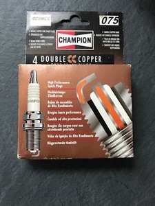 Genuine Champion Spark Plugs 4 Double Copper Core High Performance x4 ...