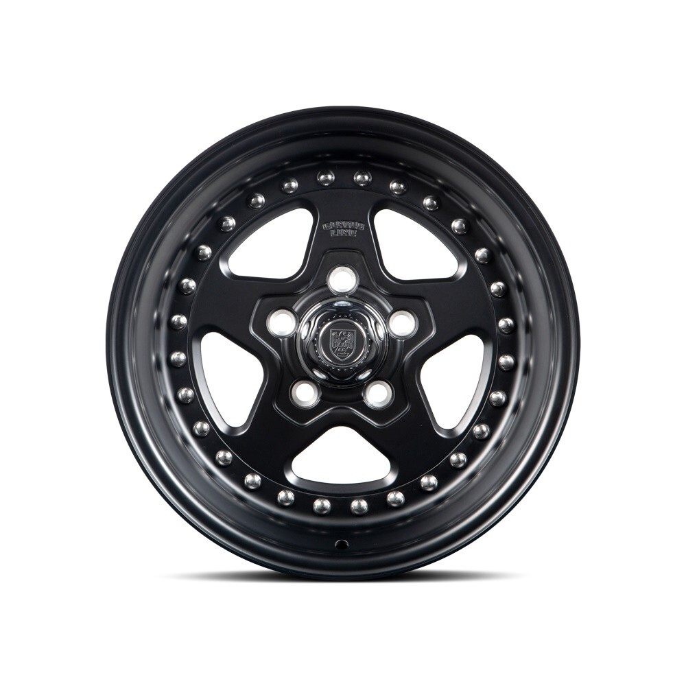 15 SATIN BLACK CENTERLINE TELSTAR 15X7 15X8 STAGGERED DRAGSTAR 5X4.50 ...