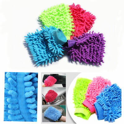GLOVE Microfibre Mitt Cleaning Mitten Car Polish Washing Microfiber ...