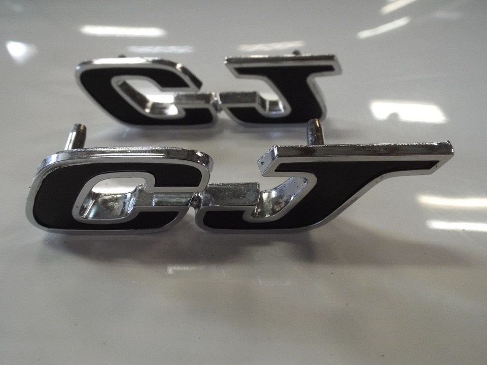 Pair-NOS 429 CJ Engine Badges 1970 Mercury Cyclone Spoiler-Emblem Cobra ...