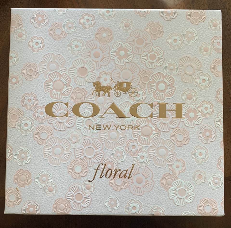COACH FLORAL WOMEN PERFUME GIFT SET Parfum Spray 3.3 oz + Lotion + Mini ...