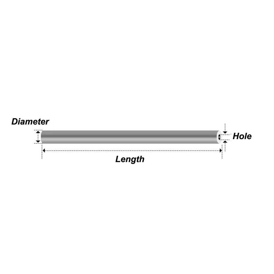 Carbide Steel Round Bar Rod With Hole HRC55° Diameter 3/4/5/6/7/8/9/10 ...