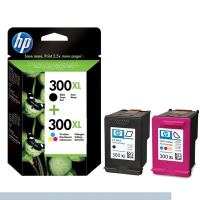 HP 300 XL Black + Colour Cartridges For F4500 F4580 c4680 CC641EE ...