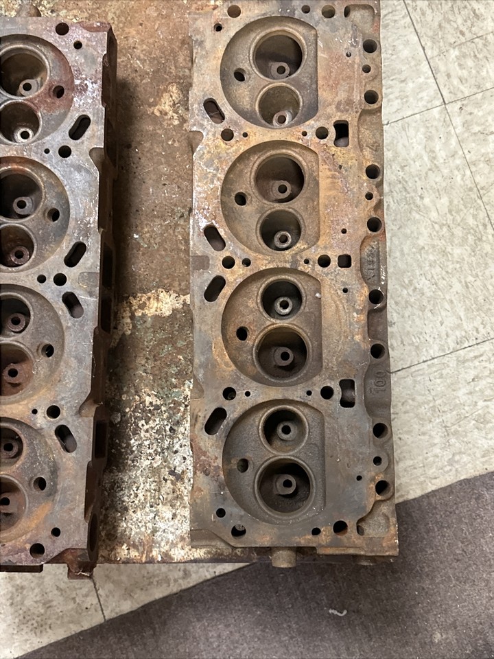 Used OEM GM 2 Cylinder Heads Code G 409100 1971 Oldsmobile 455 engine ...