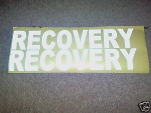 PAIR OF REFLECTIVE RECOVERY STICKERS / DECALS breakdown truck | eBay