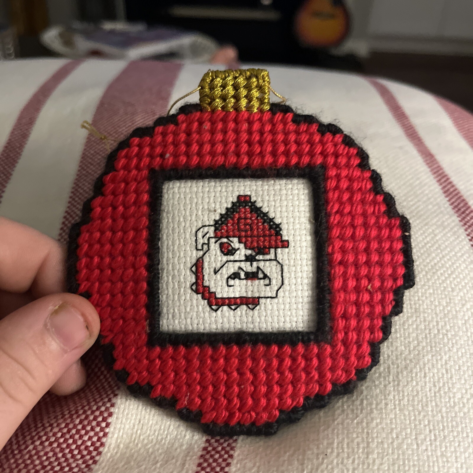 Vintage UGA Georgia Bulldogs Christmas Ornament Dawgs Athens 1980 2021 ...