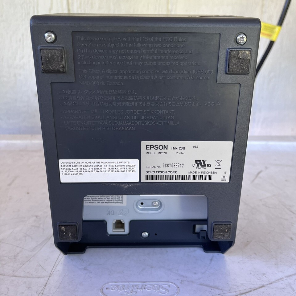 Epson TM-T20II M267D Point Of Sale Receipt Printer USB Serial | eBay