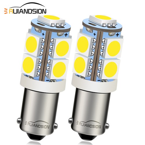 2pcs 12V BA9S T4W 5050 9 LED Interior Dome Light Side Position Marker ...