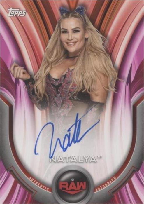2020 Topps WWE Women's Division - Roster Autographs Natalya #A-NT Pink ...