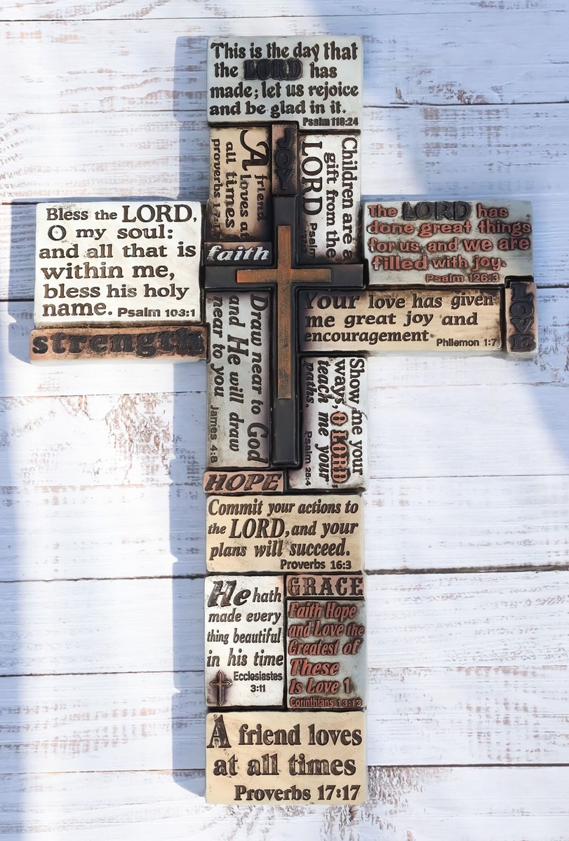 Christian Cross And Bible Verse