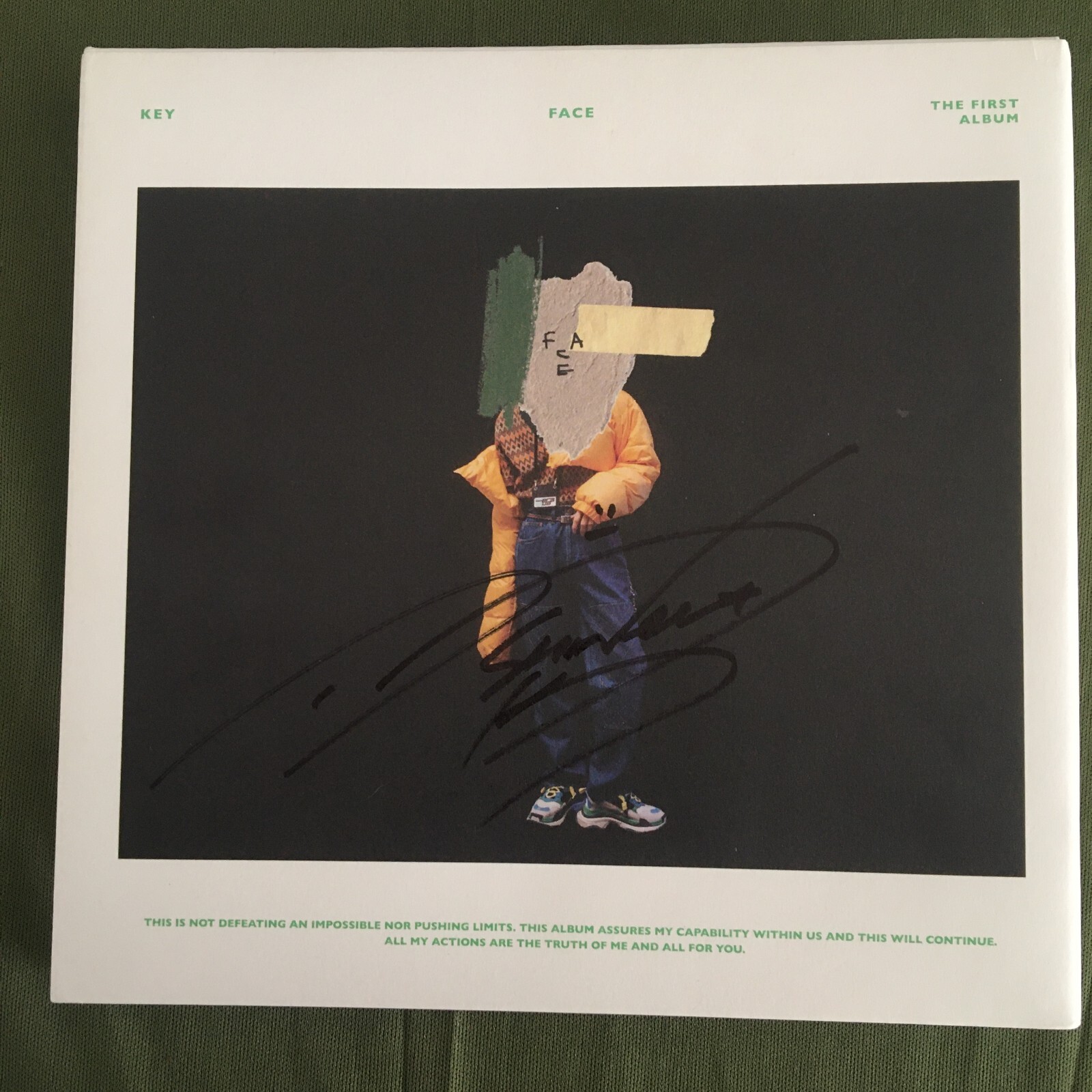 SHINee KEY FACE White VER Solo Album CD&PHOTO CARDS AUTOGRAPHED K-POP ...