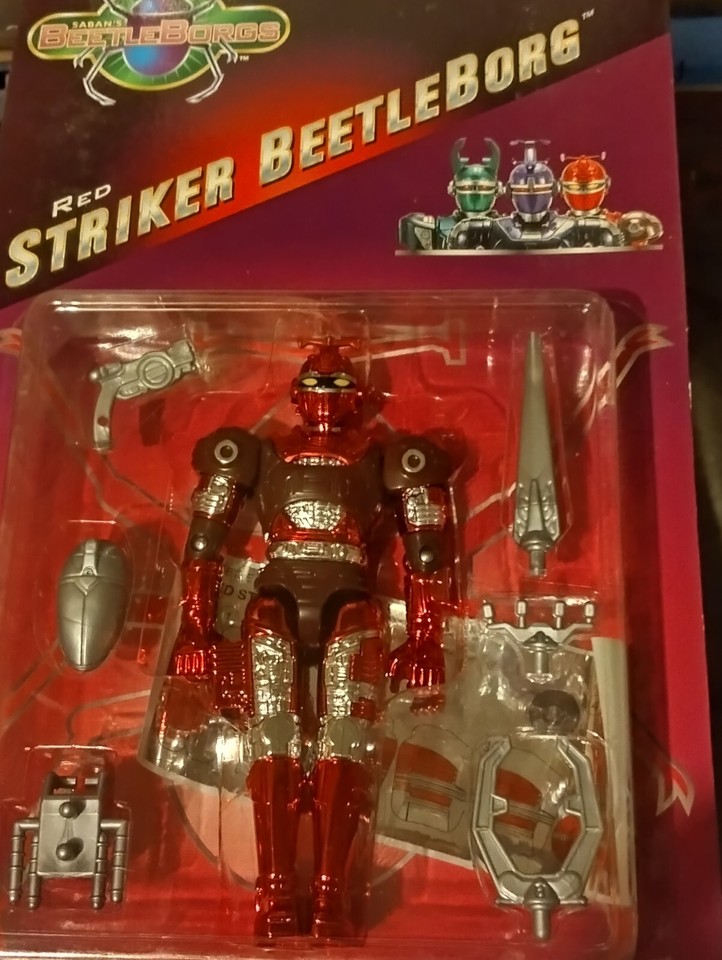 New Red Striker Beetleborg Saban's Beetleborgs 1995 Bandai *Rare!* | eBay