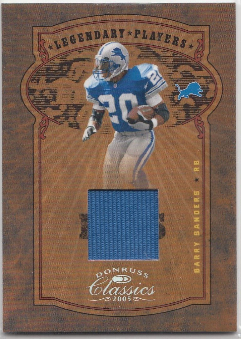 2005 Donruss Classics Legendary Players Jerseys #1 Barry Sanders 050/ ...