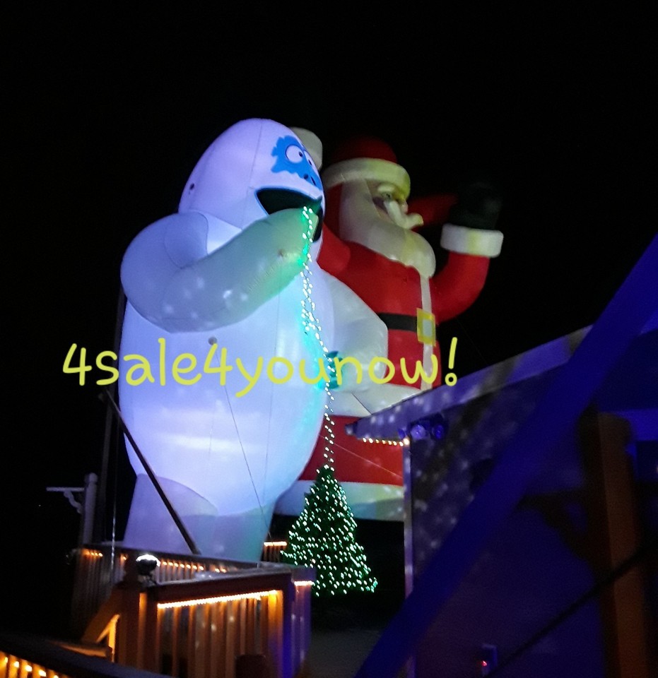 32' FOOT INFLATABLE BUMBLE THE ABOMINABLE SNOWMAN RUDOLPH WITH LED ...