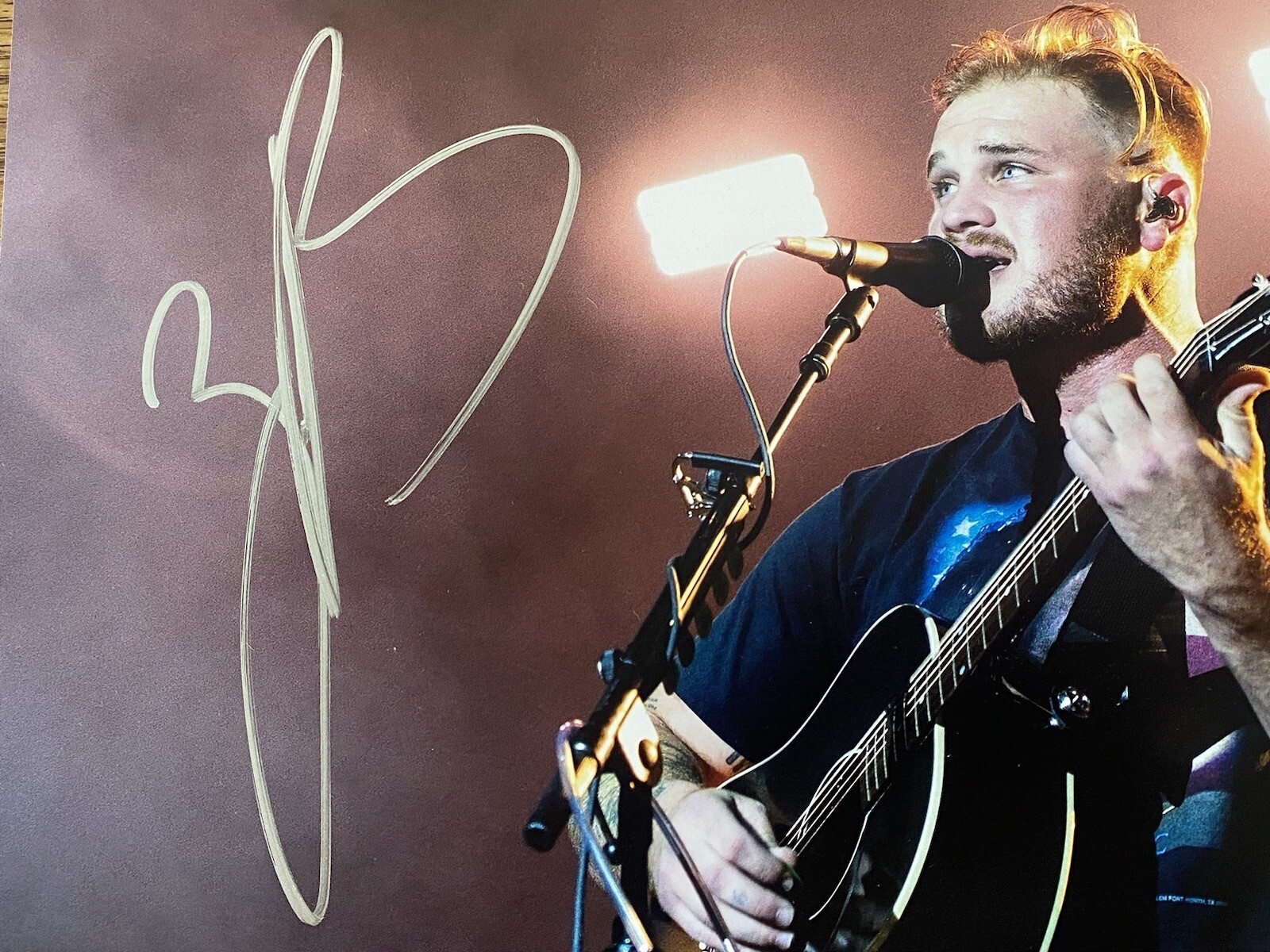Zach Bryan Autographed 11x14 Photo Country Music Star American ...