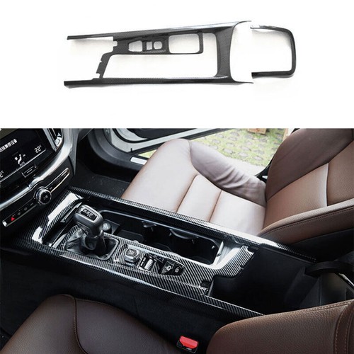 Carbon Fiber pattern Console Gear Shift Panel Trim 2PCS For Volvo XC60 ...