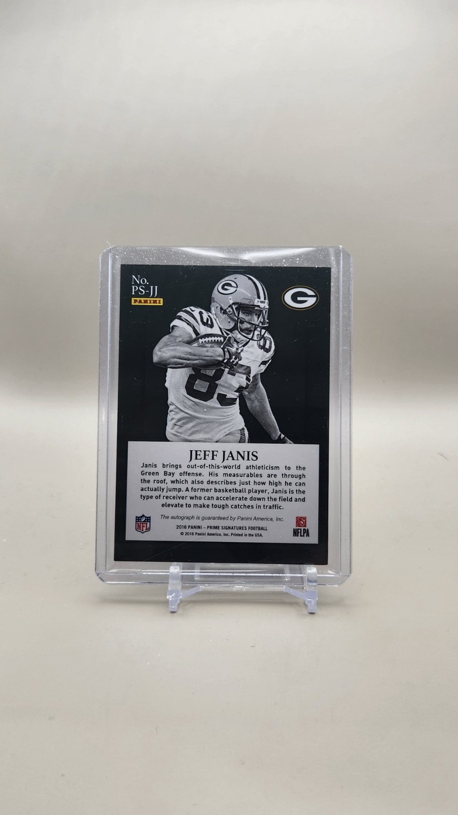 2016 Panini Prime Signatures - Prime Signatures Jeff Janis #PS-JJ Red ...