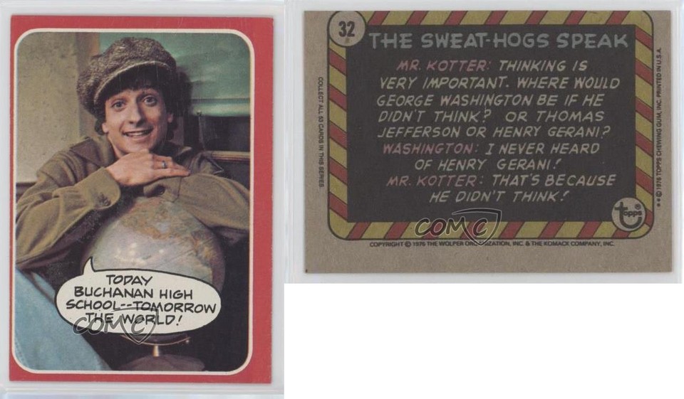 1976 Topps Welcome Back Kotter Arnold Horshack Ron Palillo #32 2u3 | eBay