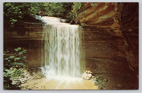Vintage Clifty Falls State Park Waterfall Postcard Madison Indiana | eBay