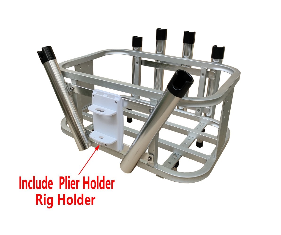 Brocraft Jet Ski Aluminum Rod Rack & Cooler Holder Combo / PWC Rod Rack ...