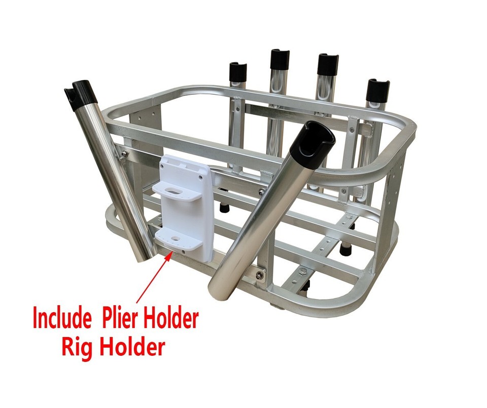 Brocraft Jet Ski Aluminum Rod Rack & Cooler Holder Combo / PWC Rod Rack ...
