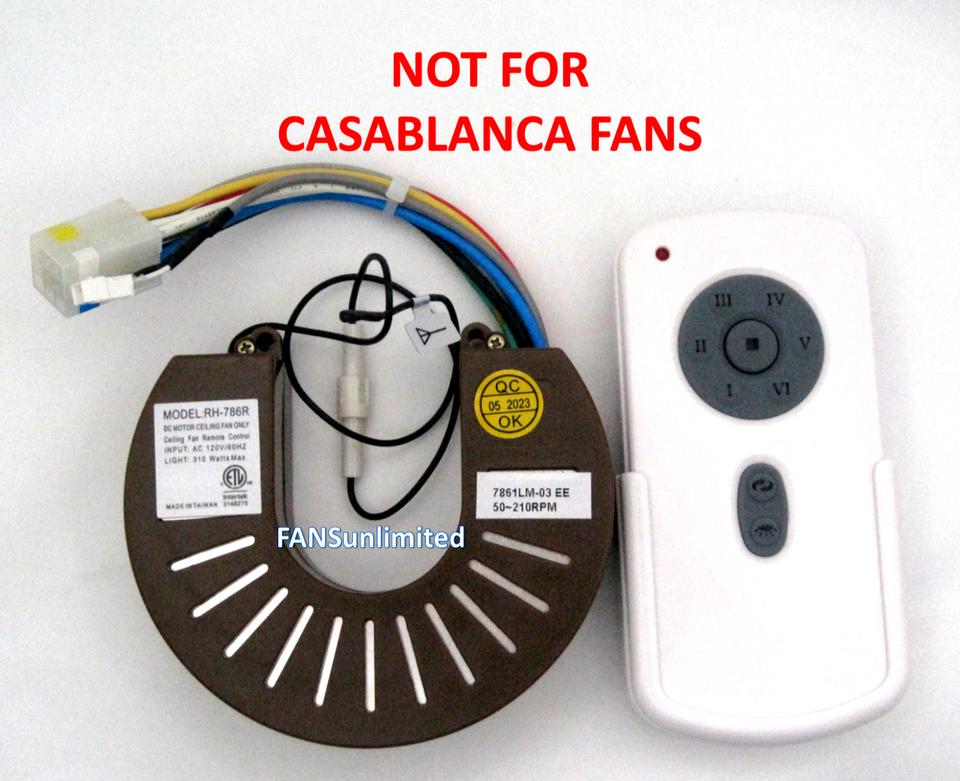 RH-786R / 7861LM-03 & RH787T DC Motor Fan Repair Kit (NOT FOR ...