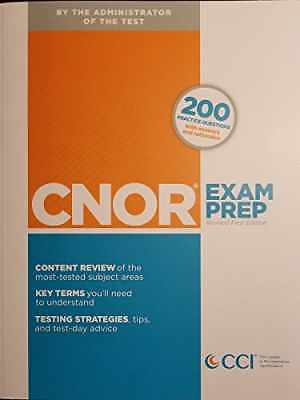 The Official CNOR Exam Prep Revised First - Textbook, by CCI ...