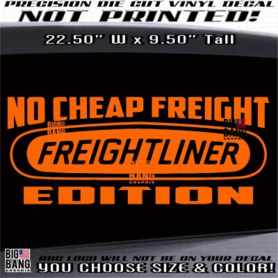 No Cheap Freight Vinyl Decal Sticker Owner Operator Independent ...