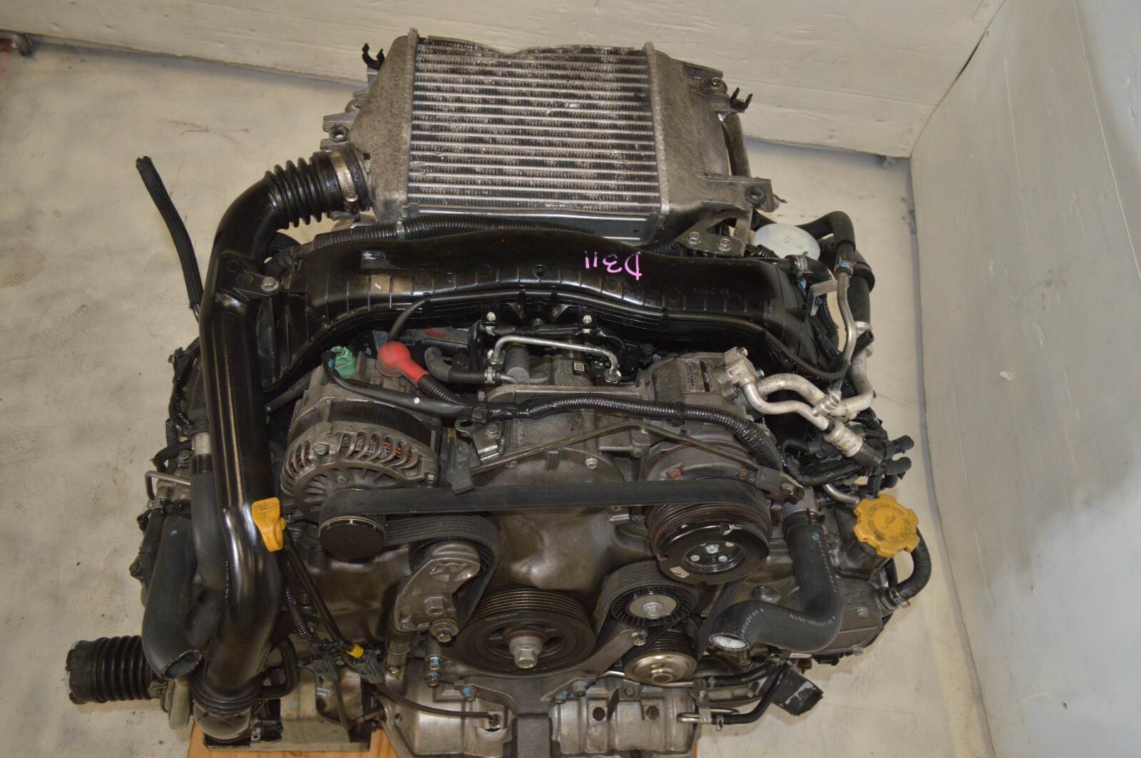 JDM SUBARU EE20 FORESTER TURBO DIESEL 2.0L ENGINE 6 SPEED TRANSMISSION ...