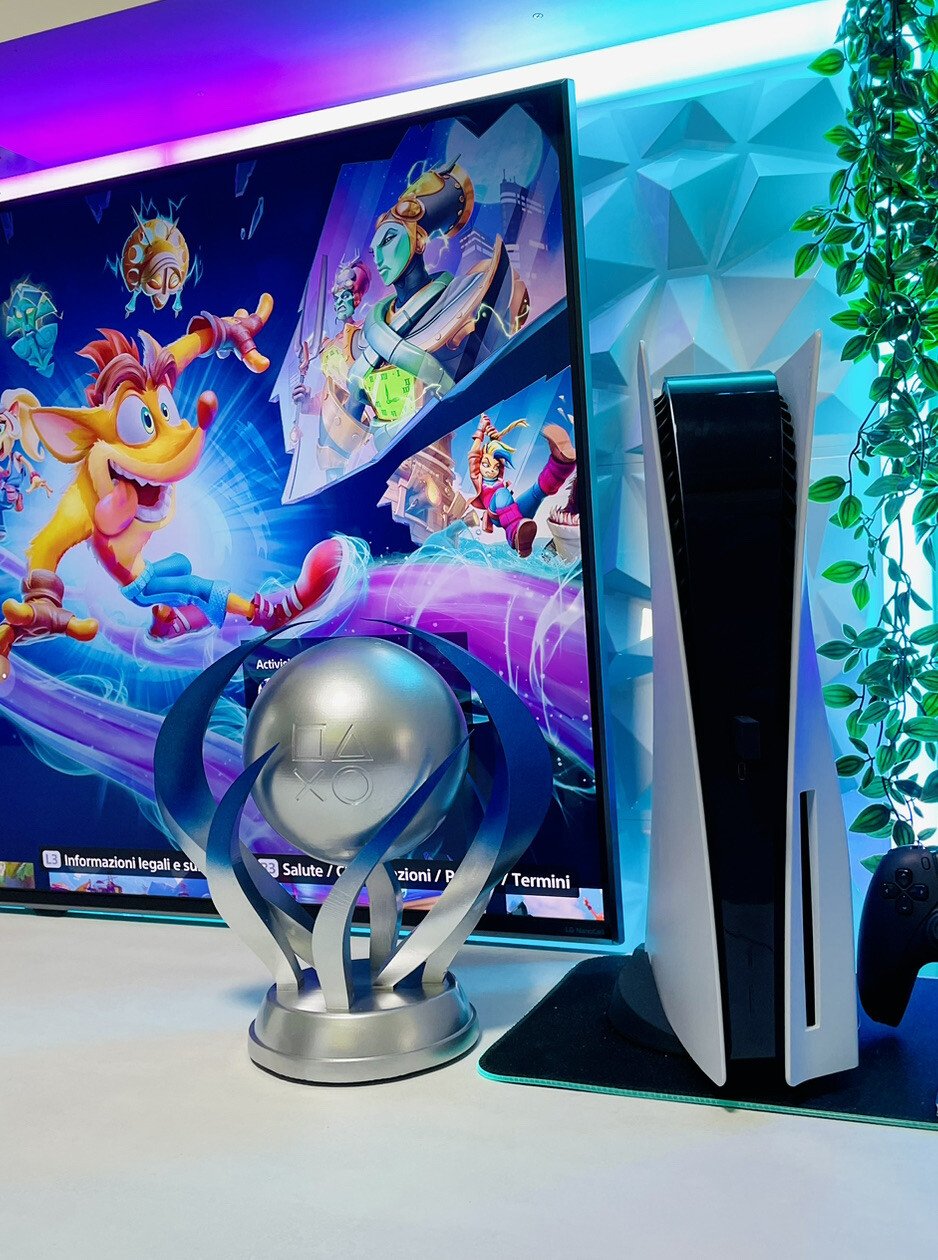 Trofeo Psn Playstation 4 Trophy Platino 30 Cm Ps4 Old Style | eBay