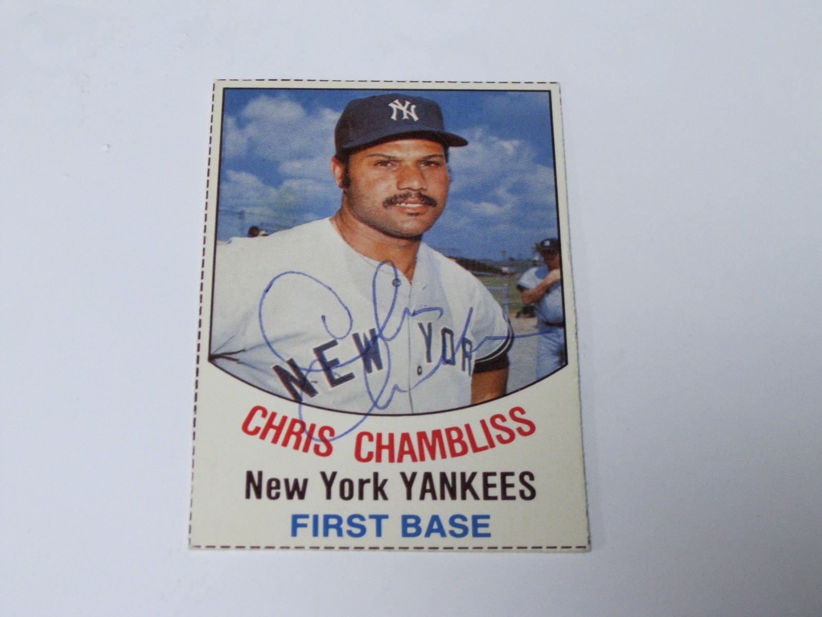 CHRIS CHAMBLISS Autographed Baseball Card New York Yankees | eBay