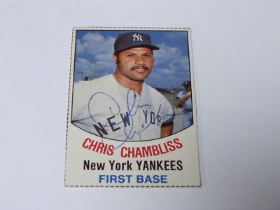 CHRIS CHAMBLISS Autographed Baseball Card New York Yankees | eBay