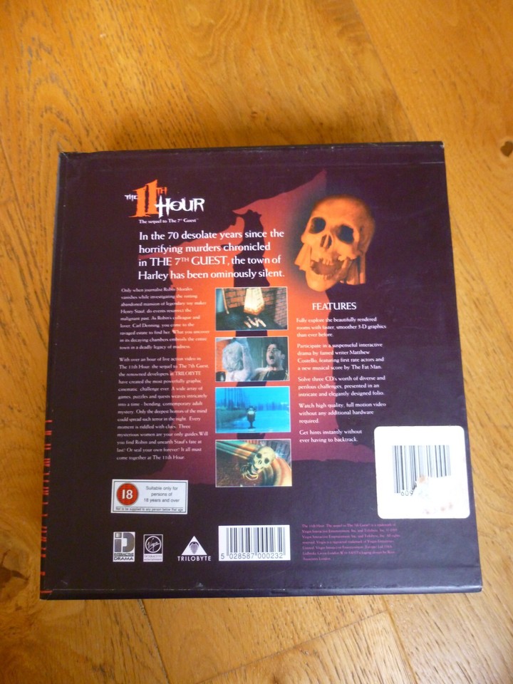 11th Hour PC Big Box Clock Special Edition CD ROM Free UK P+P | eBay