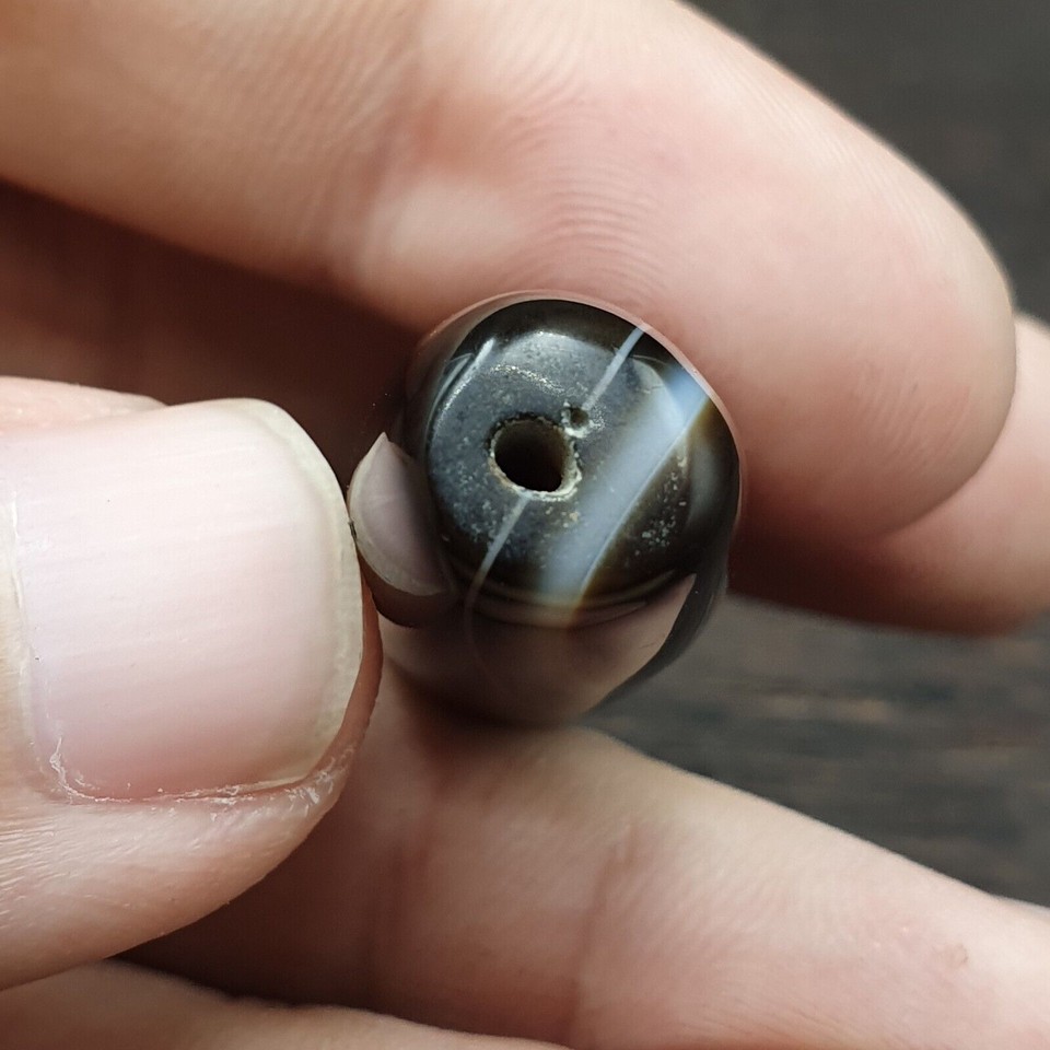 Antique Yemeni Collectible Agate Bead Natural Pattern Banded Agate -46 ...