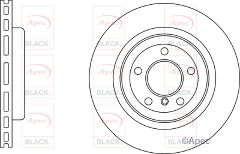 Fits BMW 7 Series 6 5 4.4 4.8 Brake Disc Front Left Mity #2 34116785675 ...