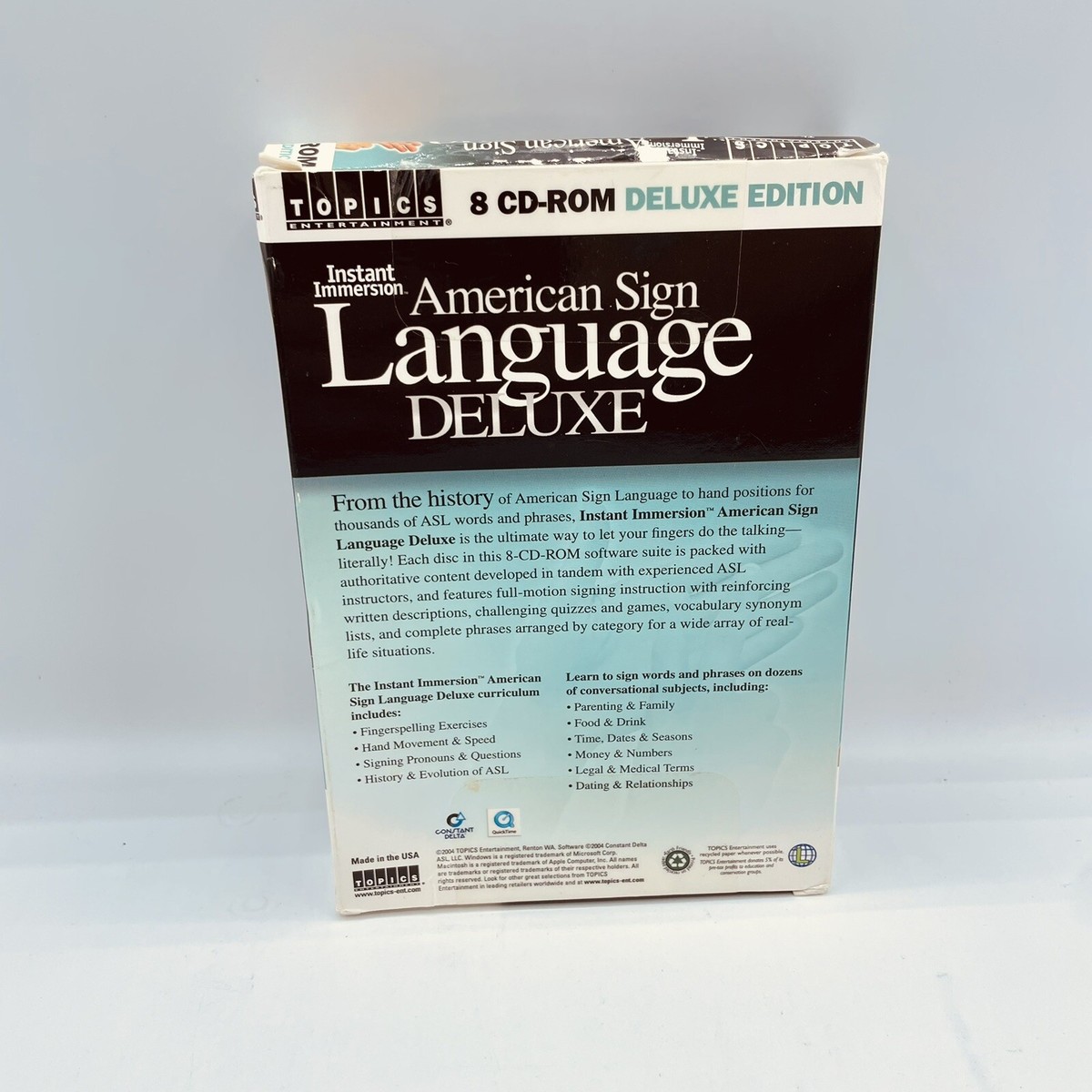 Asl Immersion Spanish Instant Immersion American Sign Language By