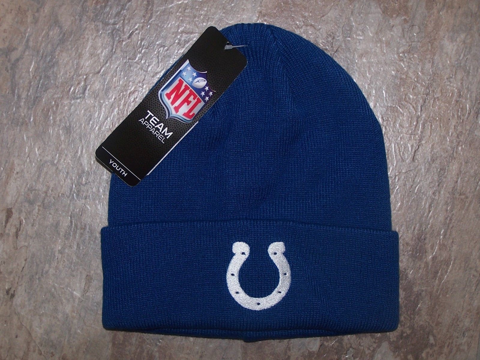 NWT NFL FOOTBALL INDIANAPOLIS COLTS Beanie Hat YOUTH ONE SIZE 8-20 | eBay