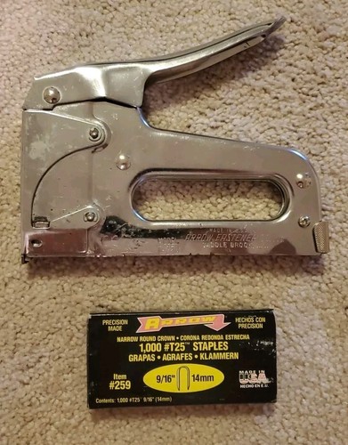 Arrow Fastener Co T-25 Staple Gun Plus Open Box of Staples | eBay