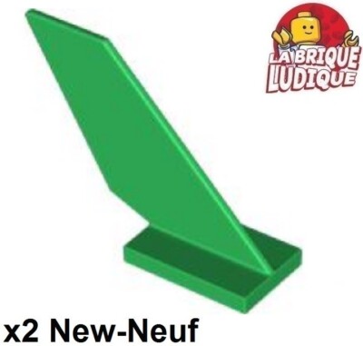 Lego 2x Tail Fin Airplane Shuttle Rocket Boat Green 6239 New | eBay