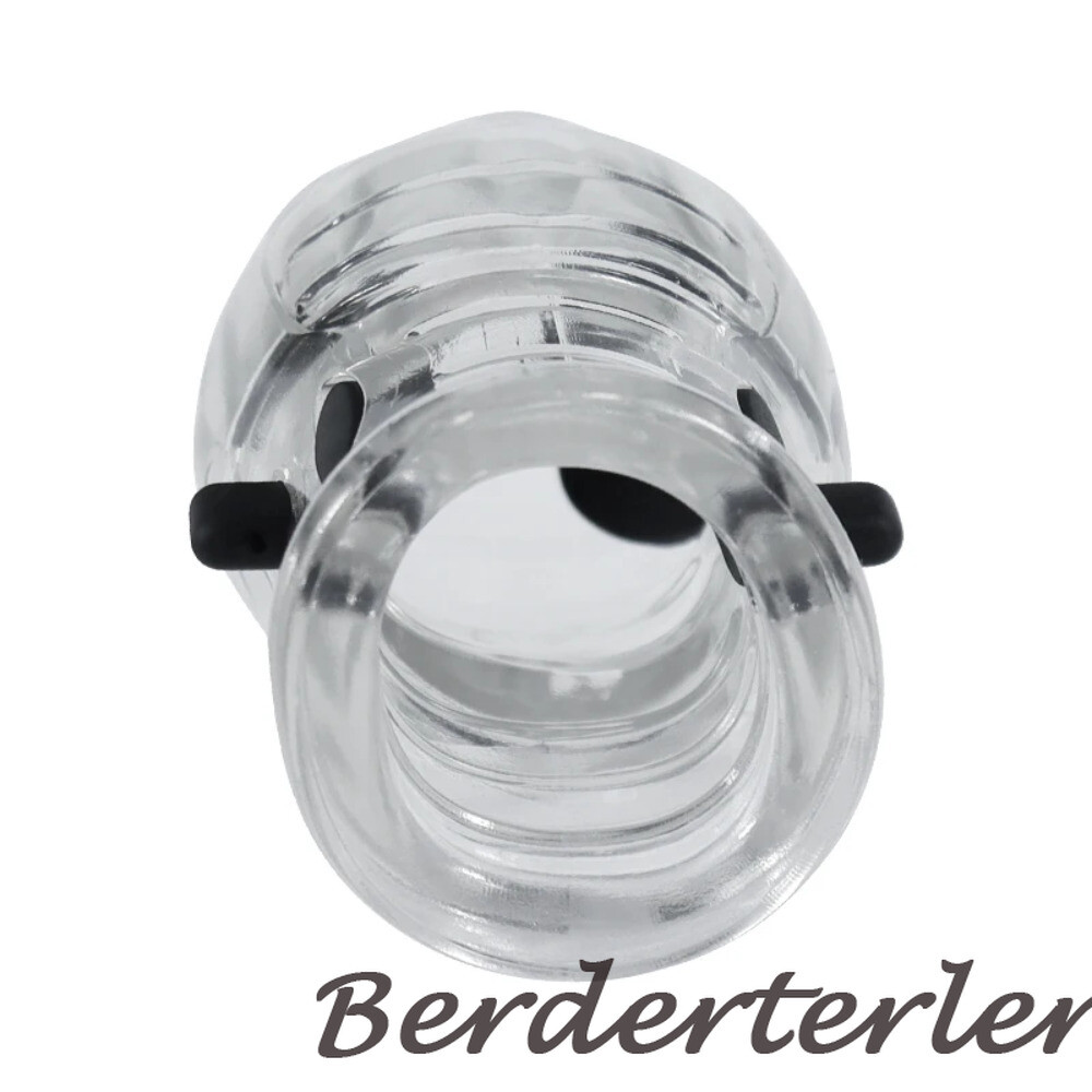 Chastity Cage/Cock Ring Torture Teaser Shock Glans Massager Penis ...