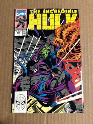 INCREDIBLE HULK #375 FIRST PRINT MARVEL COMICS (1990) SKRULLS | eBay