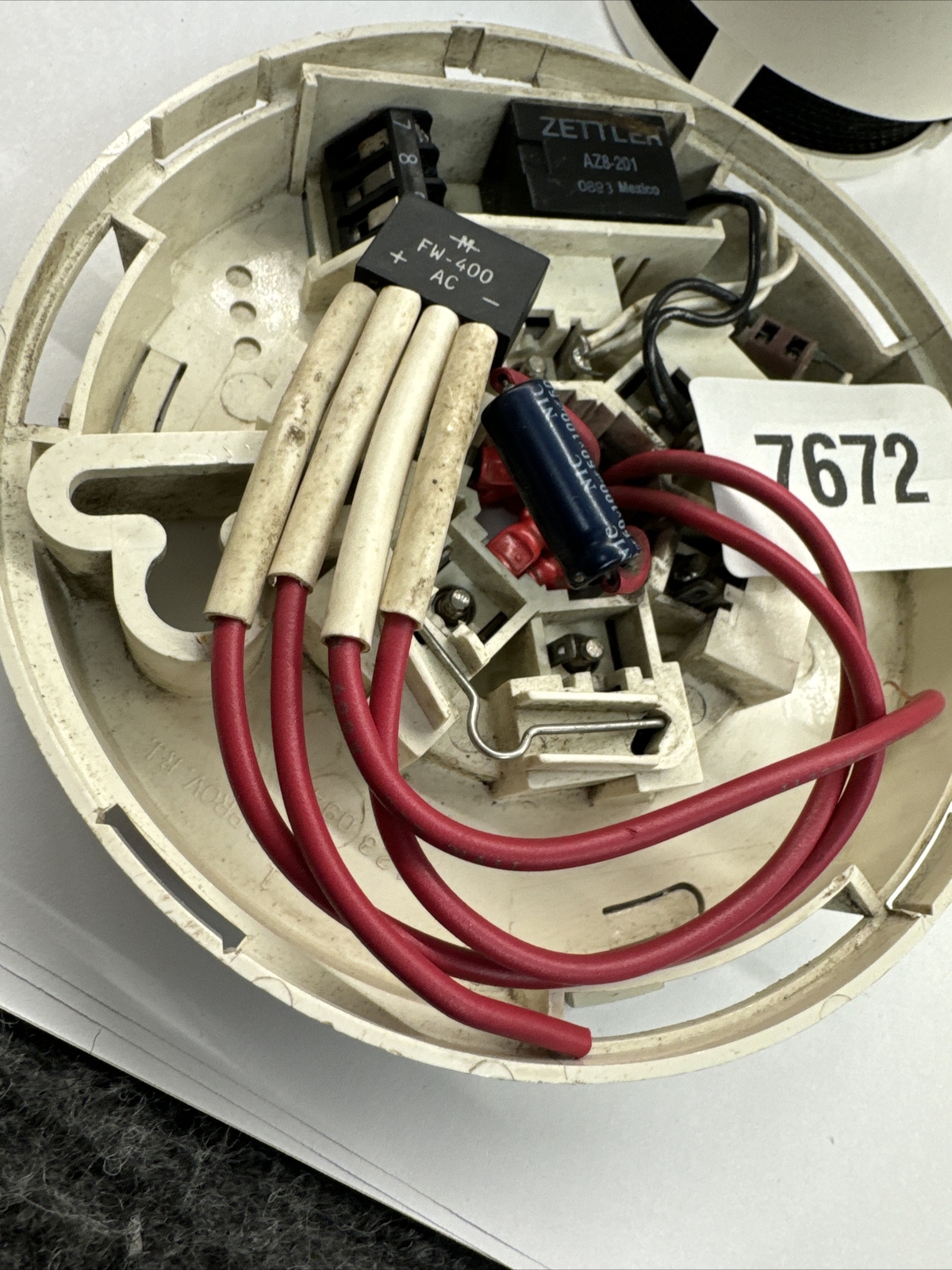 Vintage Fire Alarm Panel Smoke ESL Detector 611U With Base 602U | eBay