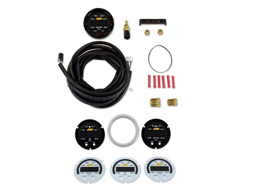 AEM X-Series 300F / 150C Water Trans Oil Temp Gauge w/ Faceplate Kit ...